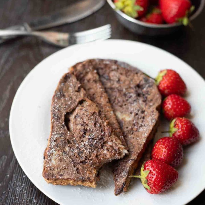 You will love this Chocolate French Toast - Fat Rainbow